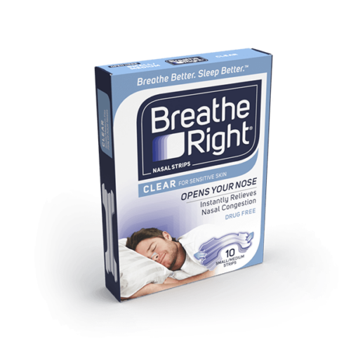 Breathe Right® Nasal Strips - Sensitive Clear