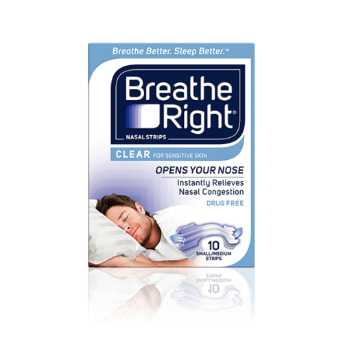 Breathe Right® Nasal Strips - Sensitive Clear